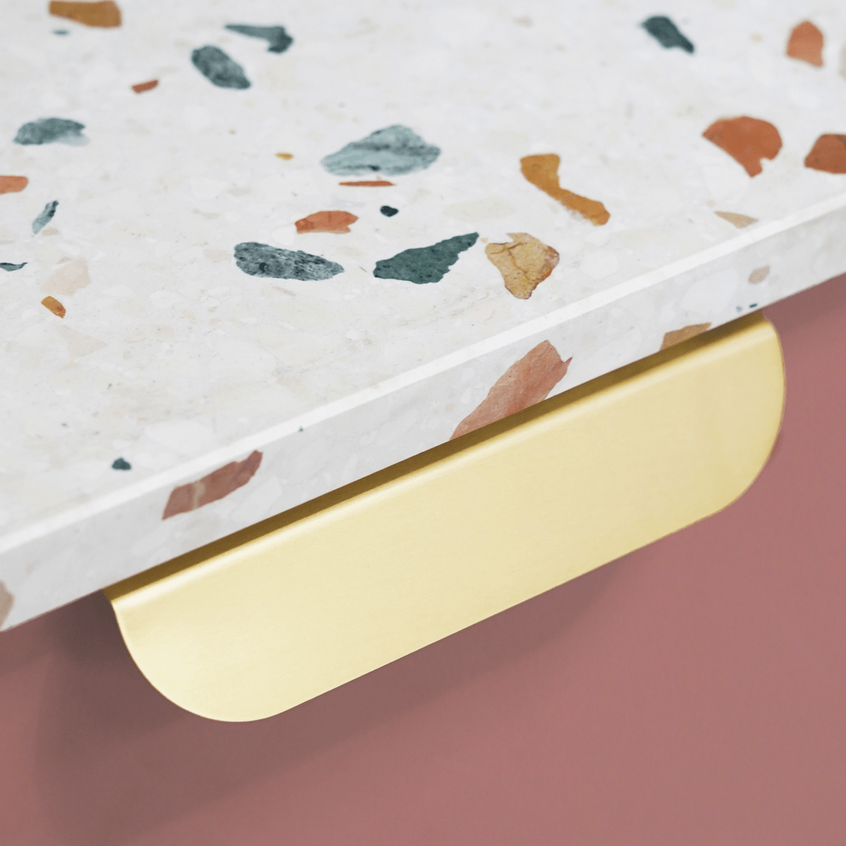 Brass Lip Edge Fold Cabinet Pull | Long Edge Cabinet Pulls – Plank Hardware