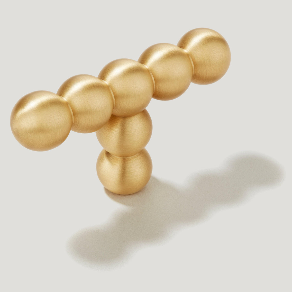 Solid Brass Bobbin Cabinet Pull | Solid Brass Single T-Bar – Plank Hardware