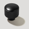 Matte Black Knurled Cabinet Knob | Large Knurled Knobs – Plank Hardware