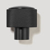 Matte Black Knurled Cabinet Knob | Large Knurled Knobs – Plank Hardware