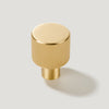 Brass Grooved Cabinet Knob | Brass Button Knobs – Plank Hardware