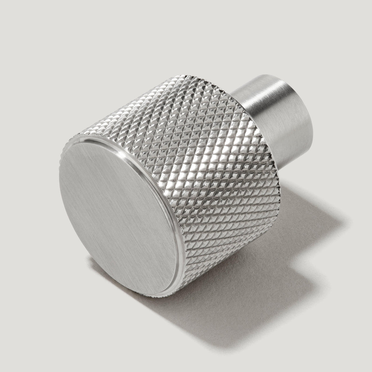 Solid Steel Knurled Drawer Knobs | Solid Steel Cupboard Knobs – Plank ...